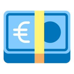 💶 Banknote with Euro Sign Emoji