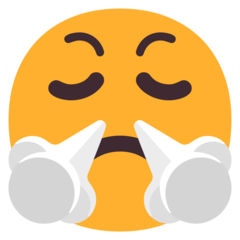 Face with Steam From Nose Emoji | Face Steam From Nose Meaning
