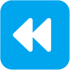 ⏪ Black Left-Pointing Double Triangle Emoji