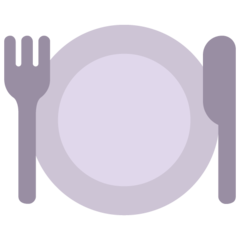 🍽️ Fork and Knife with Plate Emoji