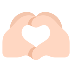 🫶🏻 Heart Hands: Light Skin Tone Emoji