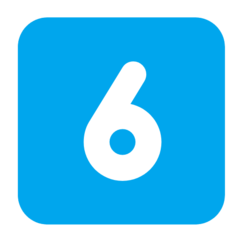 6️⃣ Keycap Digit Six Emoji