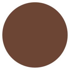 🟤 Large Brown Circle Emoji