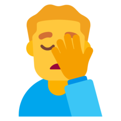 Man Facepalming Emoji | Emoji Man Facepalming Meaning
