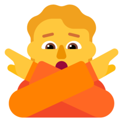 Person Gesturing No Emoji | Emoji Person Gesturing No Meaning