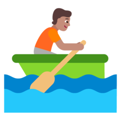 🚣🏽 Rowboat: Medium Skin Tone Emoji