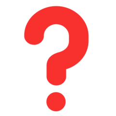 Black Question Mark Ornament Emoji
