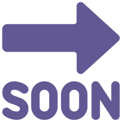 🔜 Soon with Rightwards Arrow Above Emoji