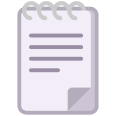 🗒️ Spiral Note Pad Emoji