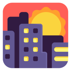 🌇 Sunset Over Buildings Emoji