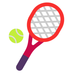 🎾 Tennis Racquet and Ball Emoji