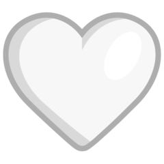 🤍 White Heart Emoji