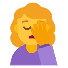 Woman Facepalming Emoji | Emoji Woman Facepalming Meaning