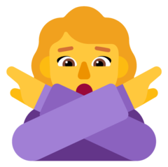 Woman Gesturing No Emoji | Emoji Woman Gesturing No Meaning