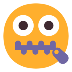 Zipper-Mouth Face Emoji | Zipper-Mouth Face Meaning