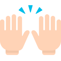Raising Hands Emoji | Emoji Raising Hands Meaning