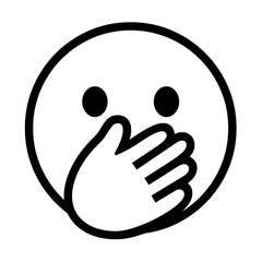 🫢 Face with Open Eyes and Hand Over Mouth Emoji