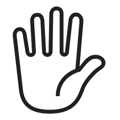 Hand with Fingers Splayed Emoji | Hand with Fingers Splayed Meaning