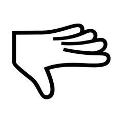 Palm Down Hand Emoji | Emoji Palm Down Hand Meaning