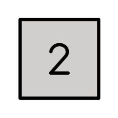 2️⃣ Keycap Digit Two Emoji