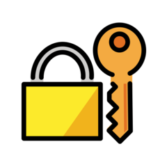 🔐 Closed Lock with Key Emoji