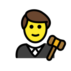 👨‍⚖️ Man Judge Emoji