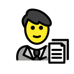 👨‍💼 Man Office Worker Emoji
