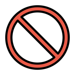 🚫 No Entry Sign Emoji