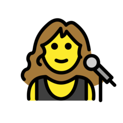 Woman Singer Emoji | Emoji Woman Singer Meaning