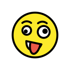 🤪 Grinning Face with One Large and One Small Eye Emoji