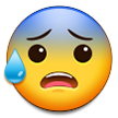 Anxious Face with Sweat Emoji | Anxious Face with Sweat Meaning