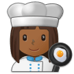 👩🏾‍🍳 Female Cook: Medium-Dark Skin Tone Emoji