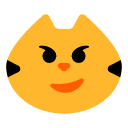 😼 Cat Face with Wry Smile Emoji