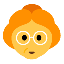 Old Woman Emoji | Emoji Older Woman Meaning
