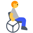 Person in Manual Wheelchair Emoji | Person in Manual Wheelchair Meaning
