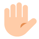 🏻 Raised Hand: Light Skin Tone Emoji