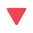 🔻 Down-Pointing Red Triangle Emoji