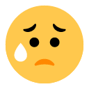 Sad but Relieved Face Emoji | Sad but Relieved Face Meaning