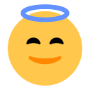 😇 Smiling Face with Halo Emoji