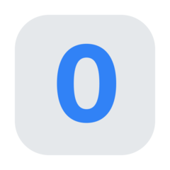 0️⃣ Keycap Digit Zero Emoji