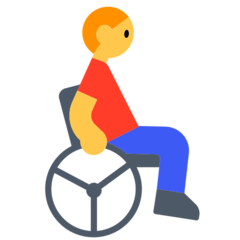 👨‍🦽 Man in Manual Wheelchair Emoji
