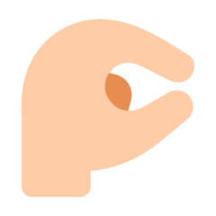 🤏🏻 Pinching Hand: Light Skin Tone Emoji