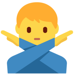 🙅‍♂️ Man Gesturing No Emoji