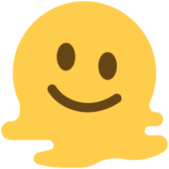 Melting Face Emoji | Melting Smiley Face Emoji