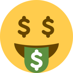 🤑 Money-Mouth Face Emoji