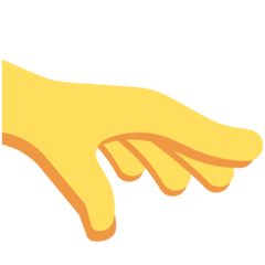 Palm Down Hand Emoji | Emoji Palm Down Hand Meaning