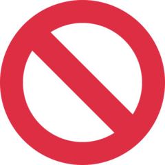 🚫 No Entry Sign Emoji