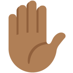 🏾 Raised Hand: Medium-Dark Skin Tone Emoji