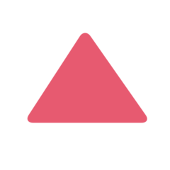 🔺 Up-Pointing Red Triangle Emoji