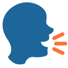 🗣️ Speaking Head in Silhouette Emoji